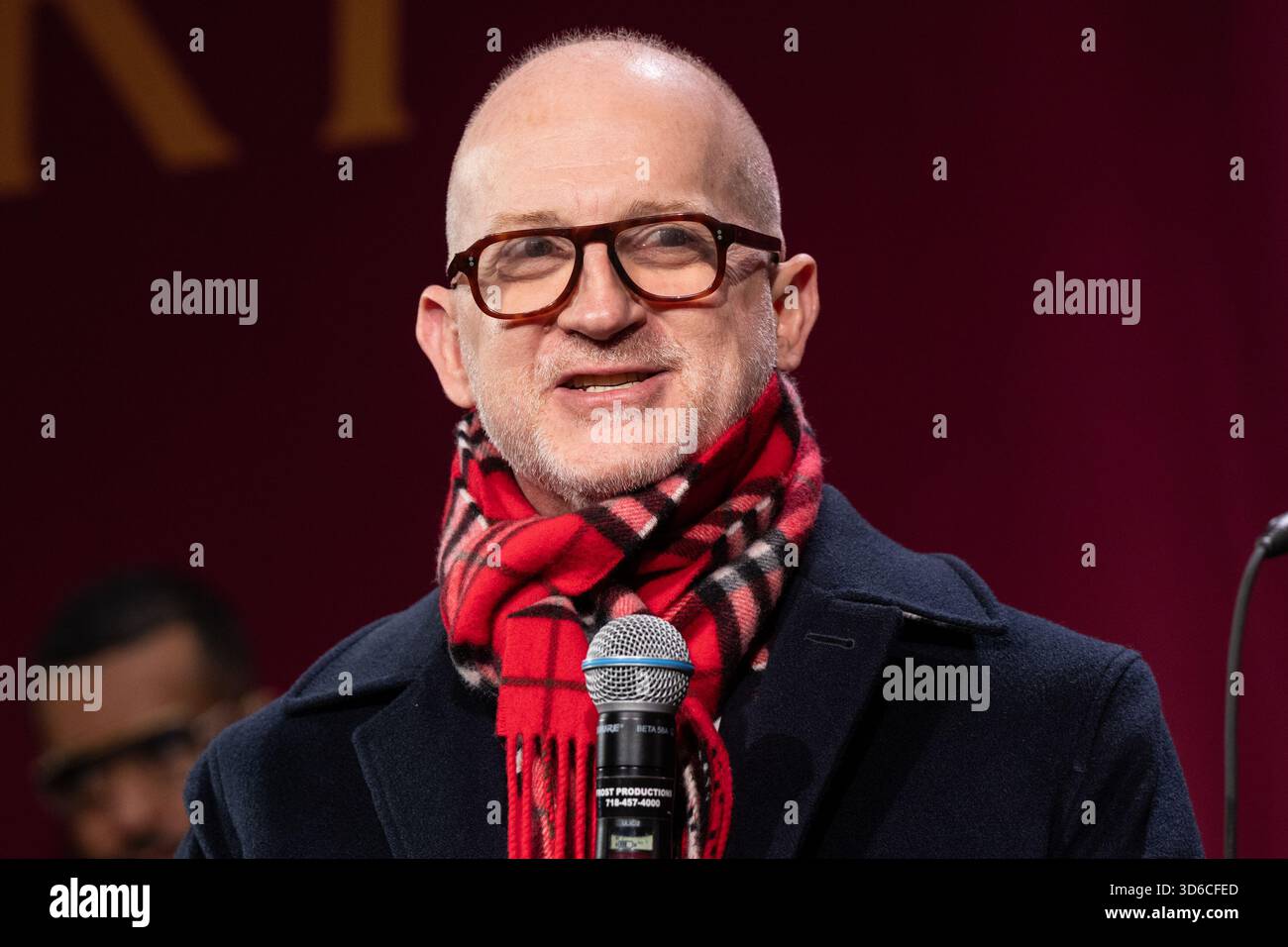 Burberry CEO Joshua Schulman speaks during Bloomingdale's holidays ...