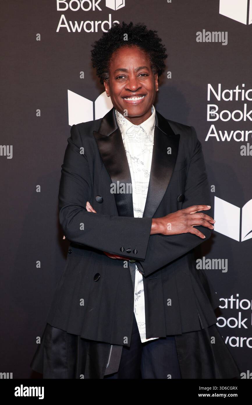 Author Jacqueline Woodson attends the 76th National Book Awards ...