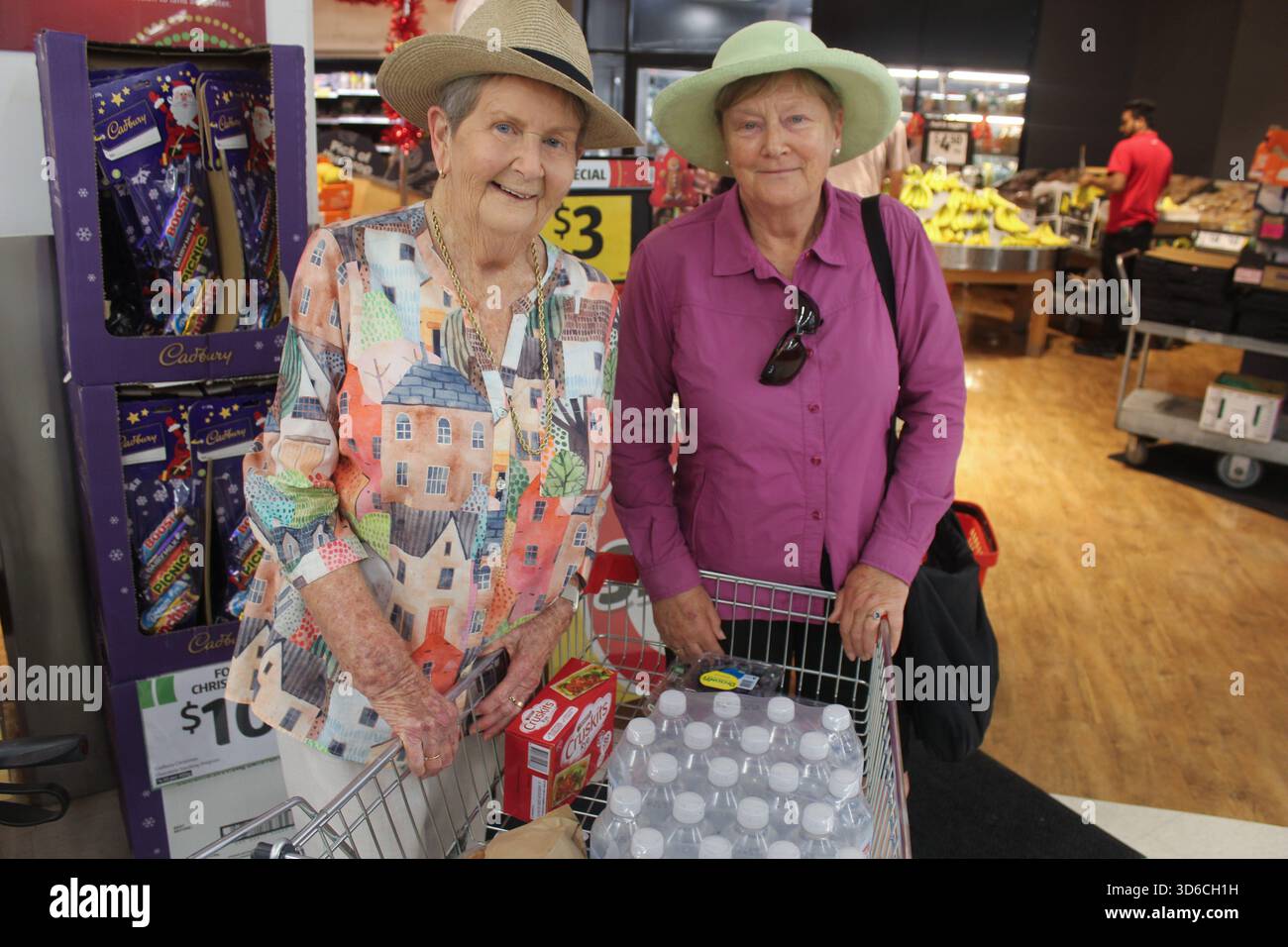 Helen Curry (left) and Fran Chandler pose for a photograph while ...