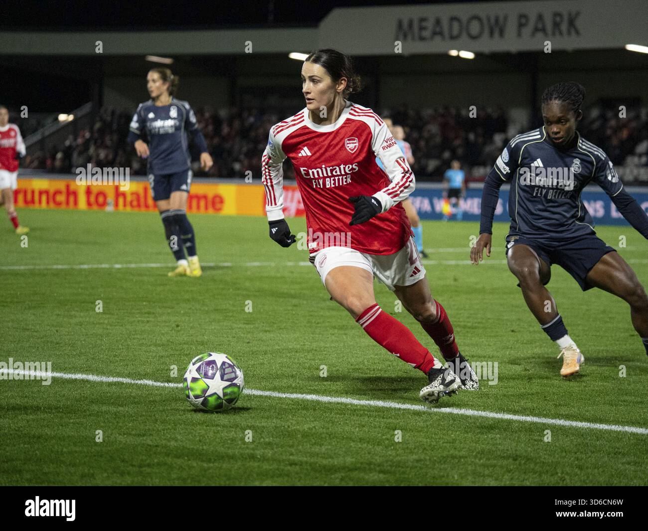 Emily Fox of Arsenal during the UEFA Women’s Champions League match ...