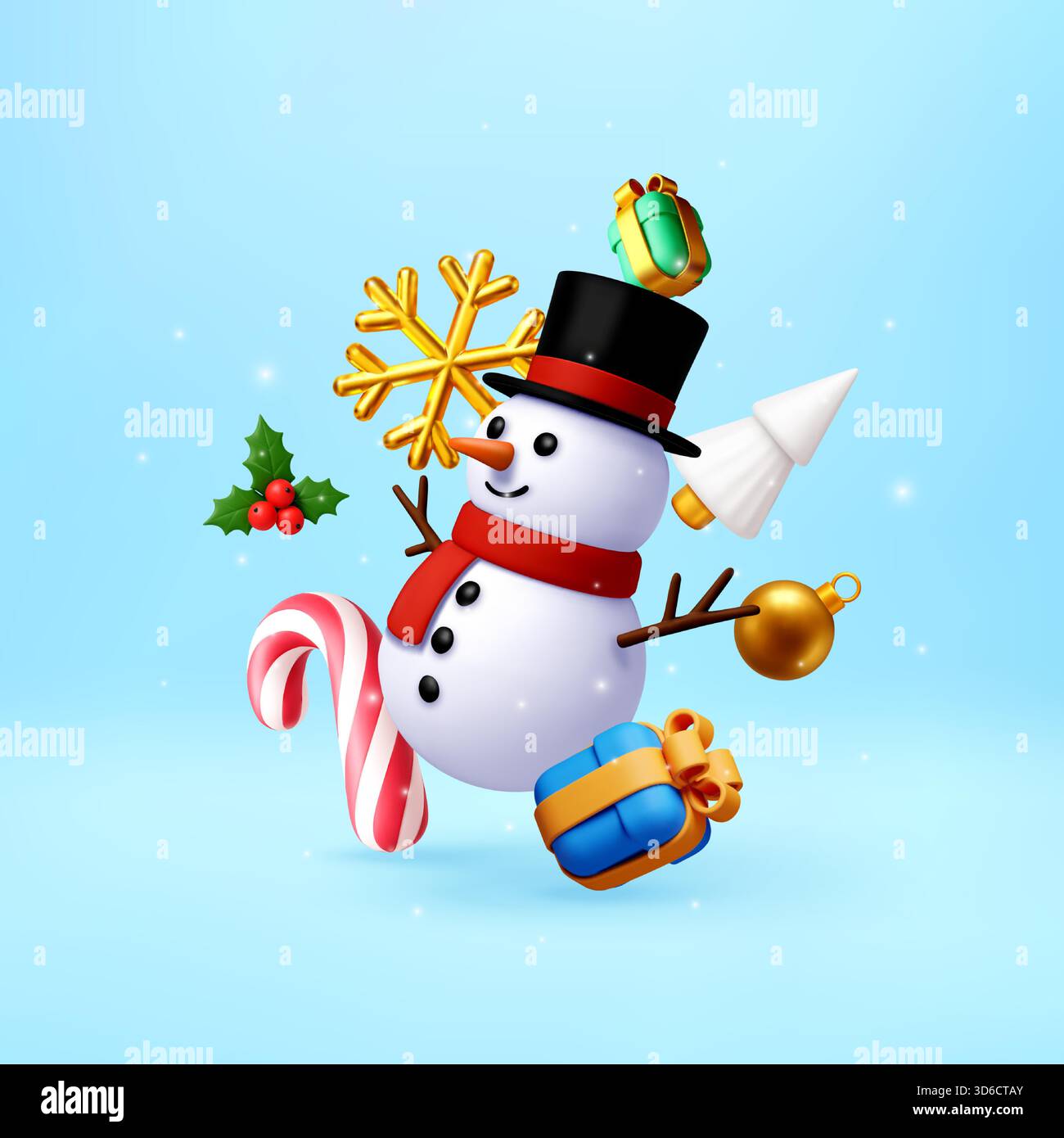 Candy cane snowflake decorations Stock Vector Images - Alamy