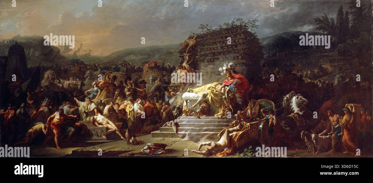 "The Funeral of Patroclus (1778). Jacques Louis David (French, 1748 ...