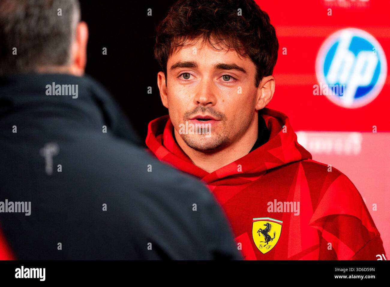 Monaco's Formula One driver Charles Leclerc of Scuderia Ferrari is ...