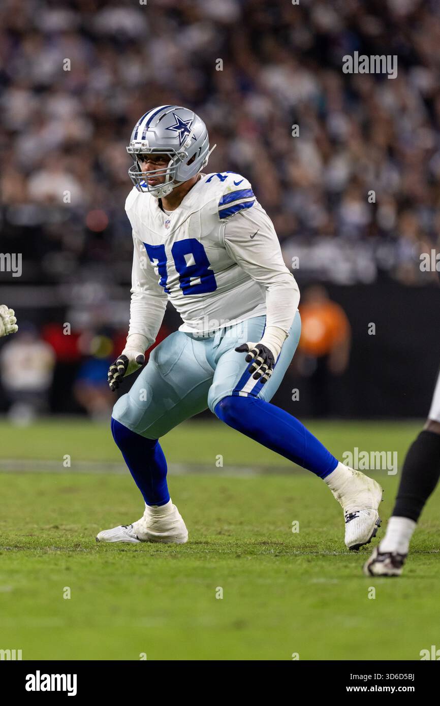 Dallas Cowboys tackle Terrence Steele (78) blocks against the Las Vegas ...