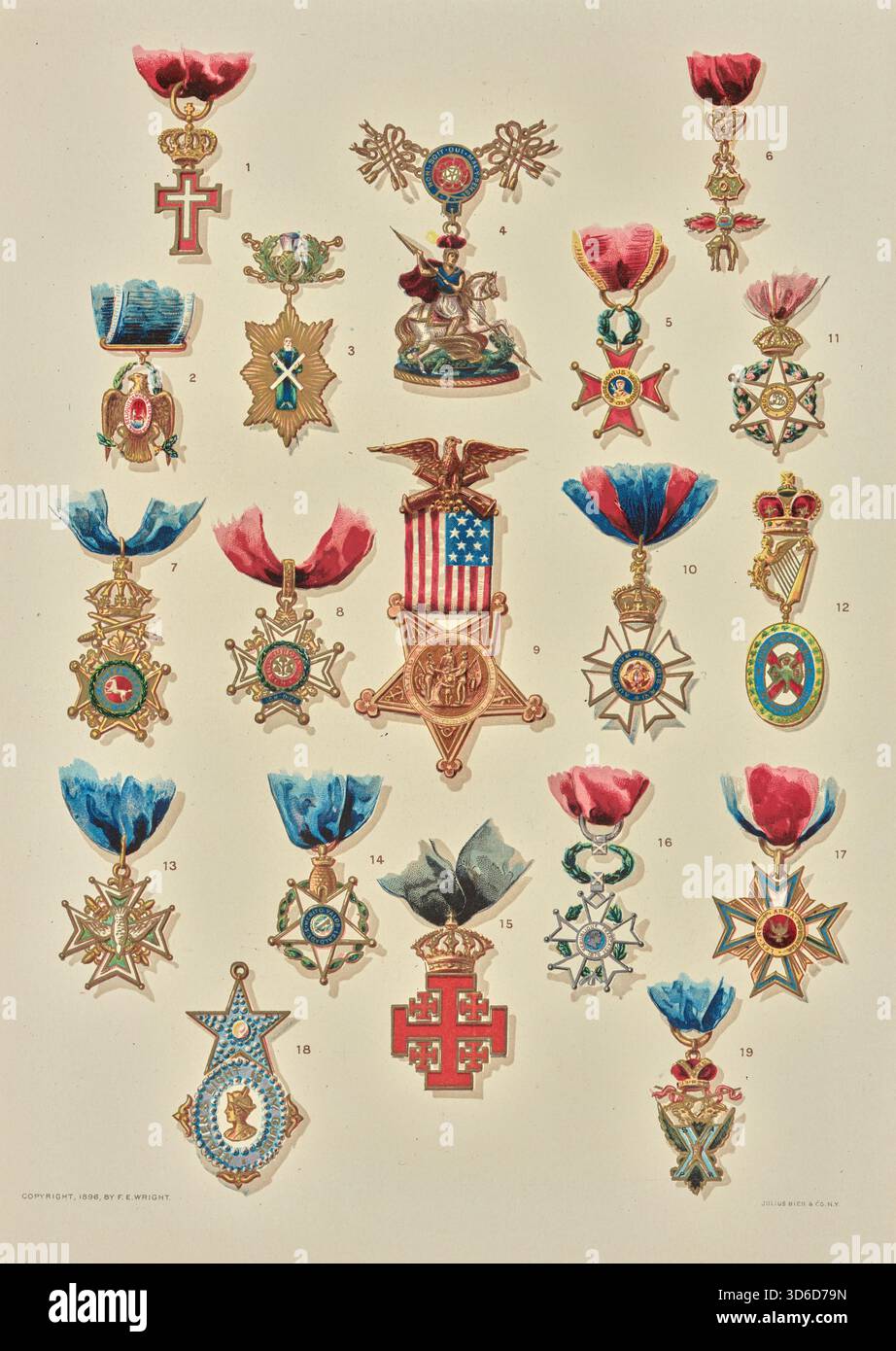 "Badges and decorations of honor. (1896). Frederick Eugene Wright ...
