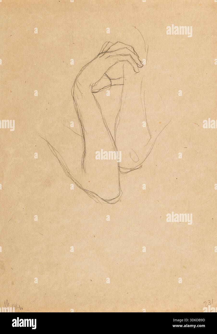 "Hand and arm studies for ?Die K?nste? in ?Beethovenfries? (1901-02 ...