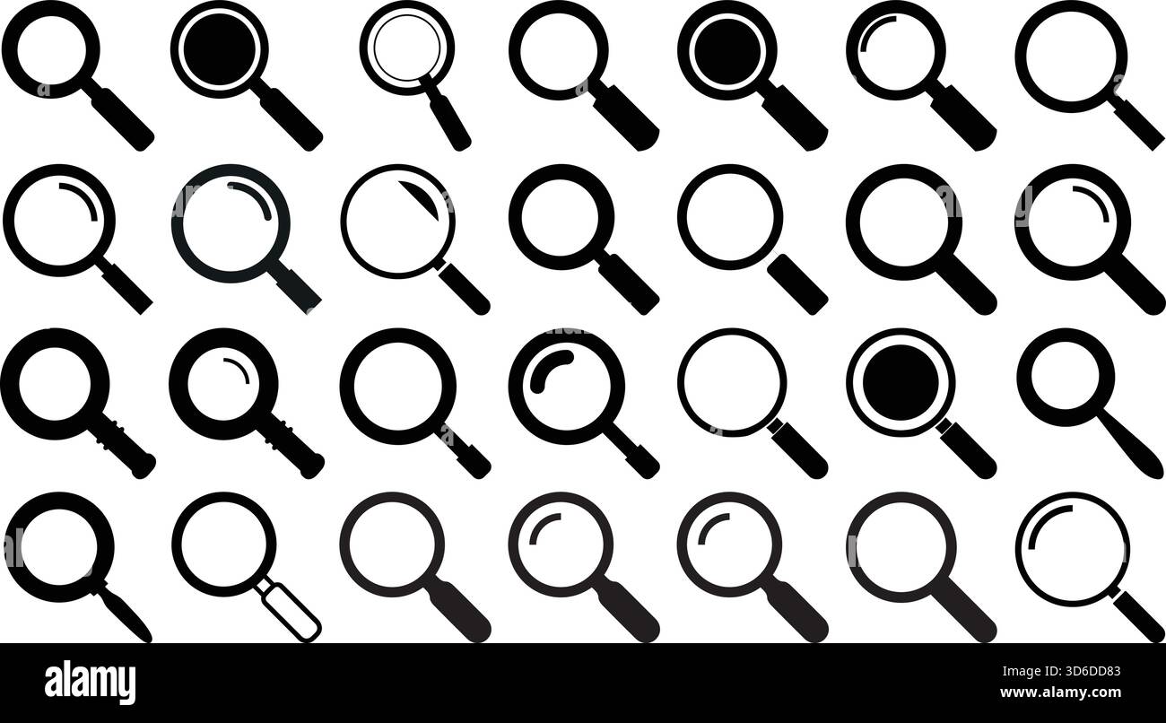 Icon inquiry inspection Stock Vector Images - Alamy