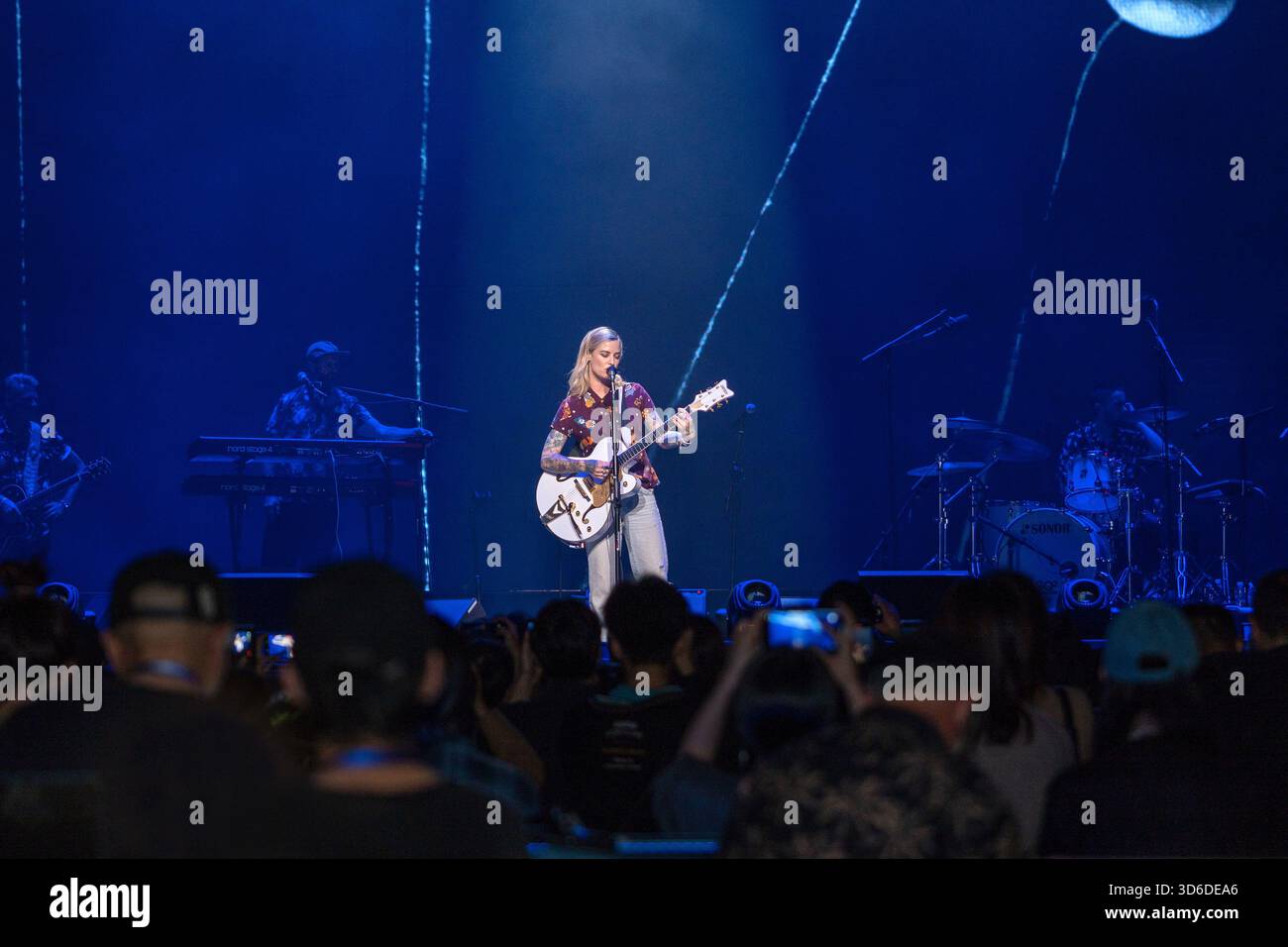 Gin Wigmore sings on stage during the Music Concert Beautiful Mess ...