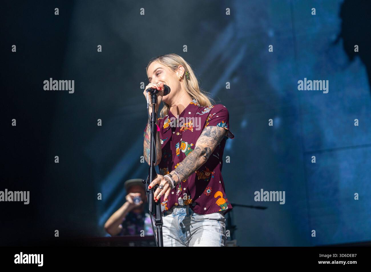 Gin Wigmore sings on stage during the Music Concert Beautiful Mess ...