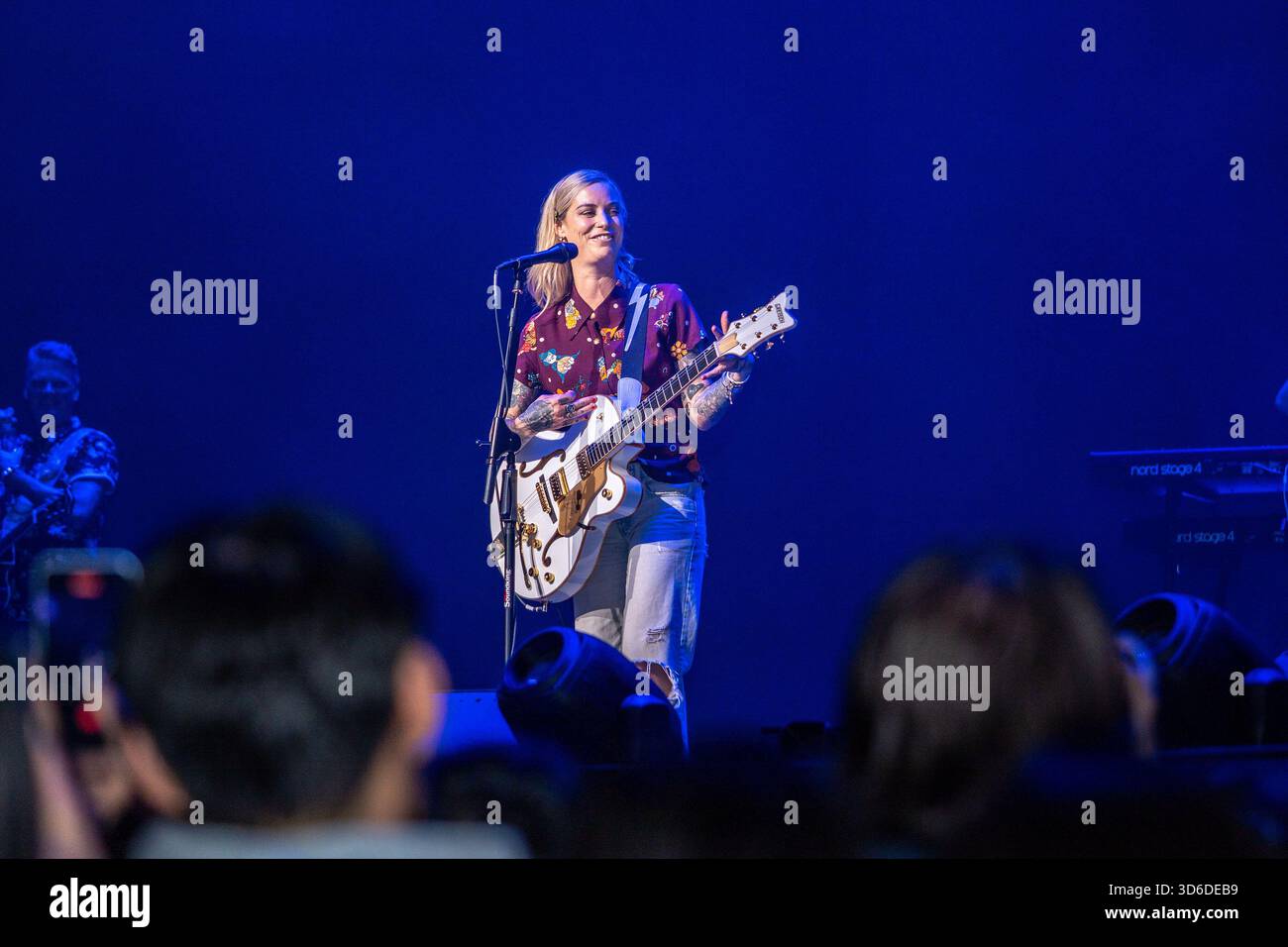 Gin Wigmore sings on stage during the Music Concert Beautiful Mess ...