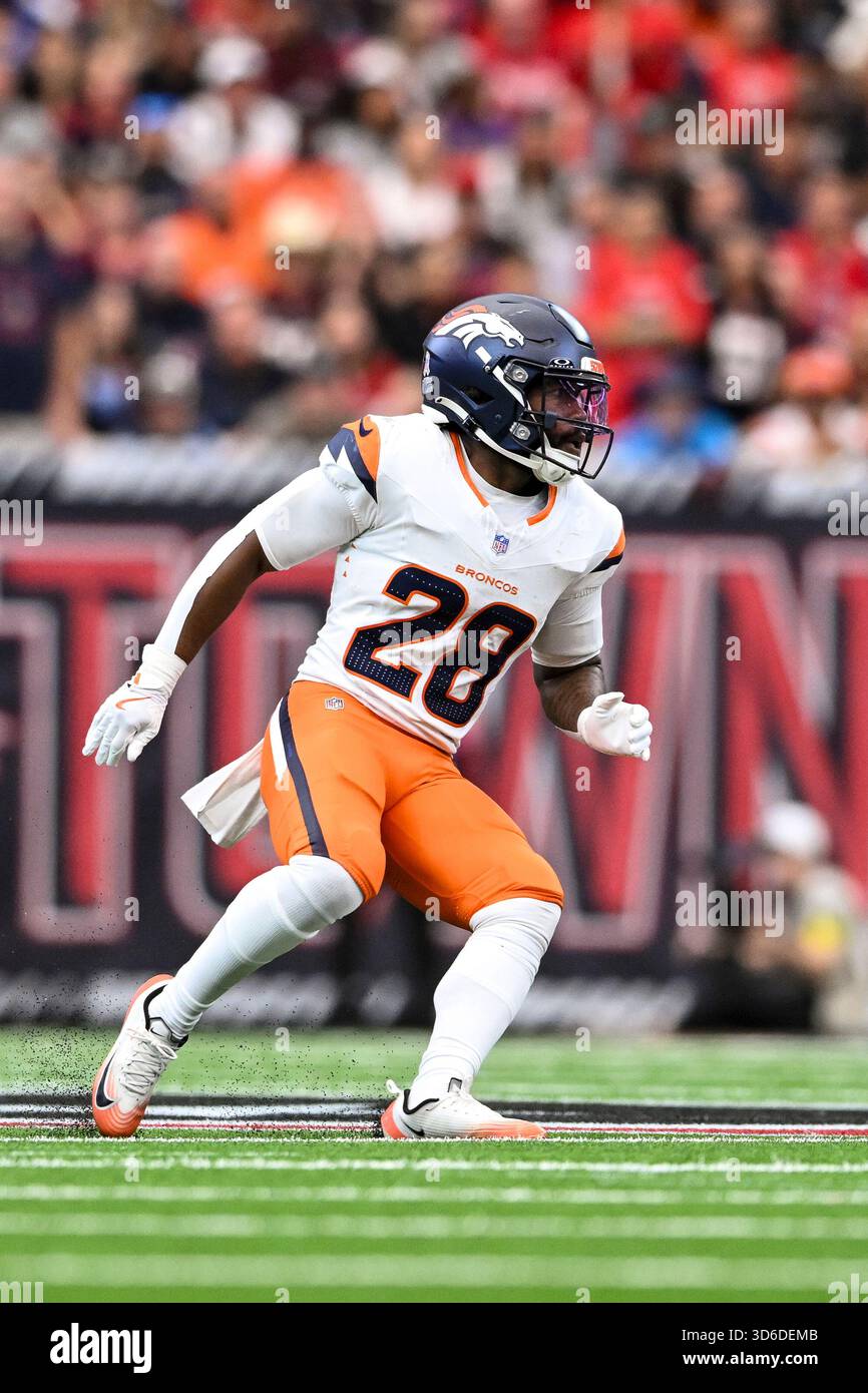 Denver Broncos running back Tyler Badie (28) runs a route against the ...