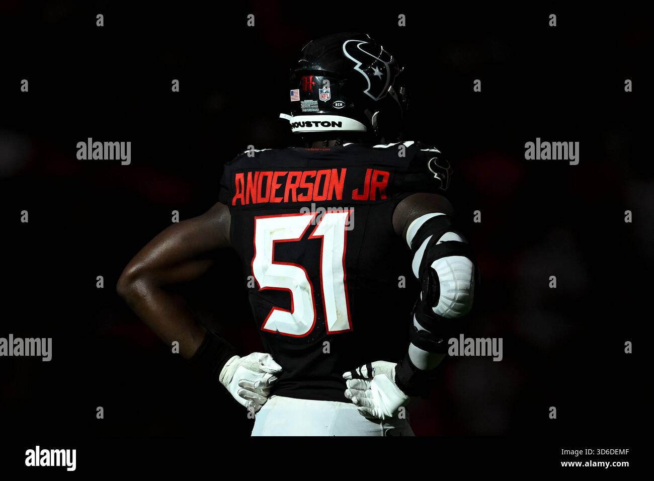 Houston Texans defensive end Will Anderson Jr. (51) stands on the field ...