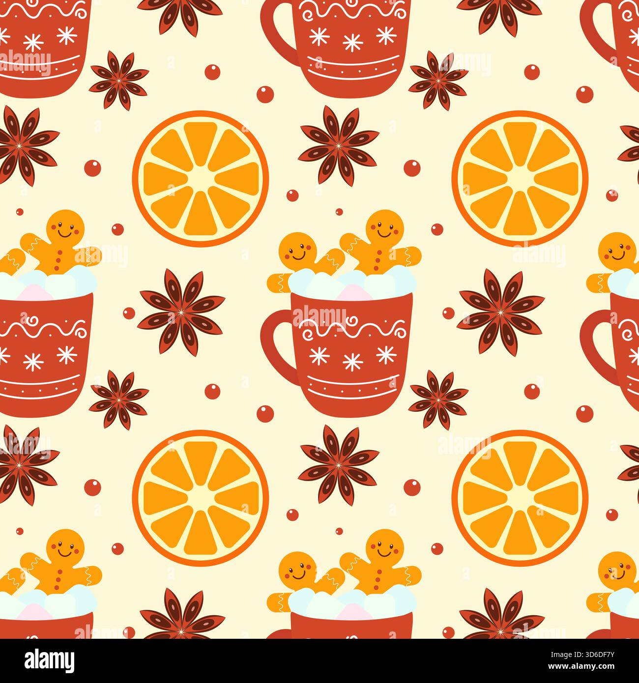 Hot chocolate marshmallow orange Stock Vector Images - Alamy