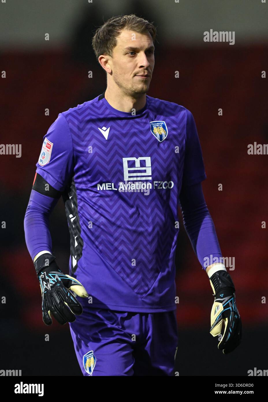 Colchester United goalkeeper Matt Macey during the Sky Bet League Two ...