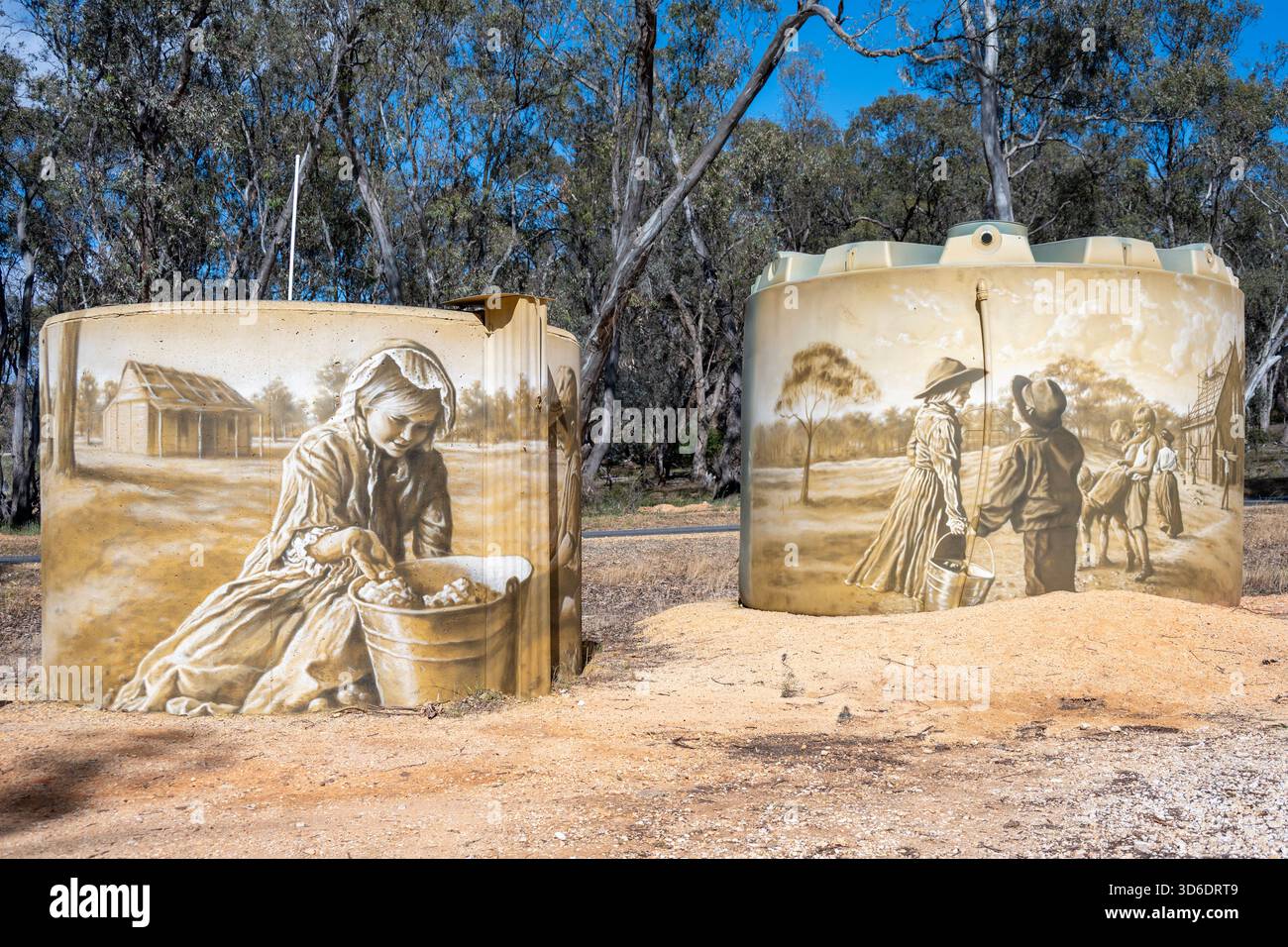 Water Tank Art by Kyle Torney, Carapooee, Victoria, Australia Stock ...