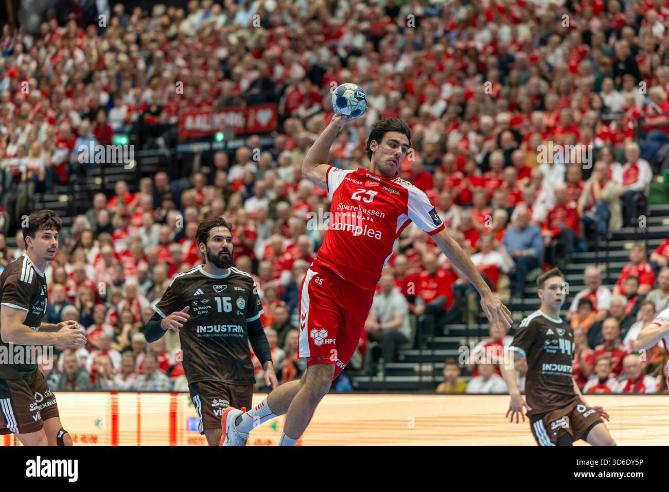 Aalborg, Denmark. 19th, November 2025. Marinus Munk (25) of Aalborg ...