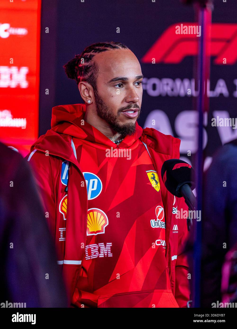 November 19 2025 Las Vegas NV, U.S.A. Ferrari driver Lewis Hamilton (44 ...