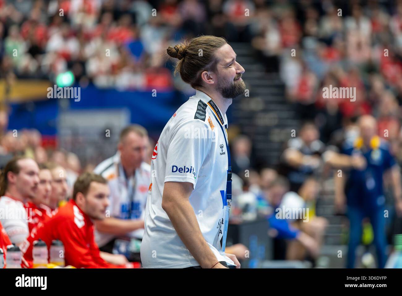Aalborg, Denmark. 19th, November 2025. Head coach Simon Dahl of Aalborg ...