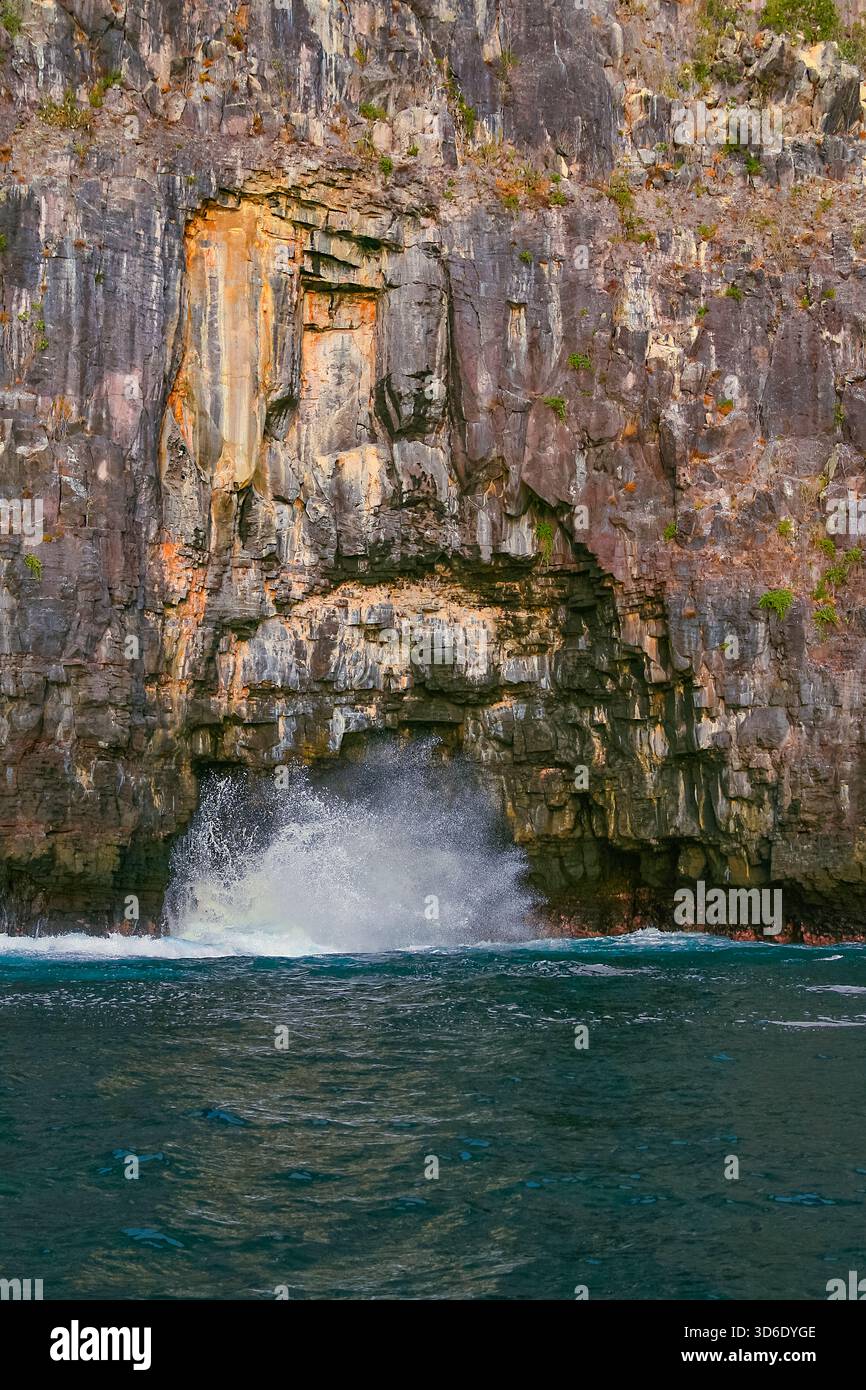 Coastline Cliffs, Wolf Island, Galápagos National Park, UNESCO World ...