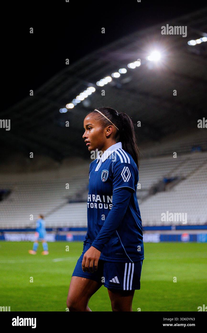 Sheika Scott Richardson of Paris FC in action during the UEFA Womens ...