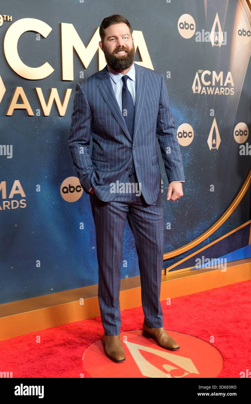 19 November 2025 - Nashville, Tennessee - Jordan Davis. 59th CMA Awards ...