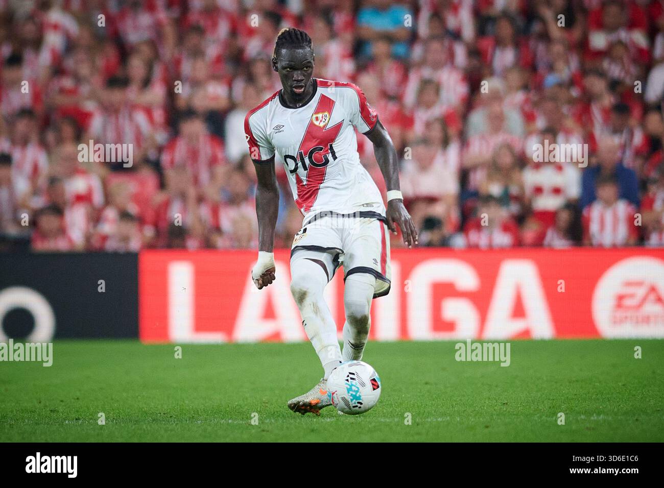 Rayo Vallecano's Pathe Ciss during La Liga match. August 25 ,2025 ...