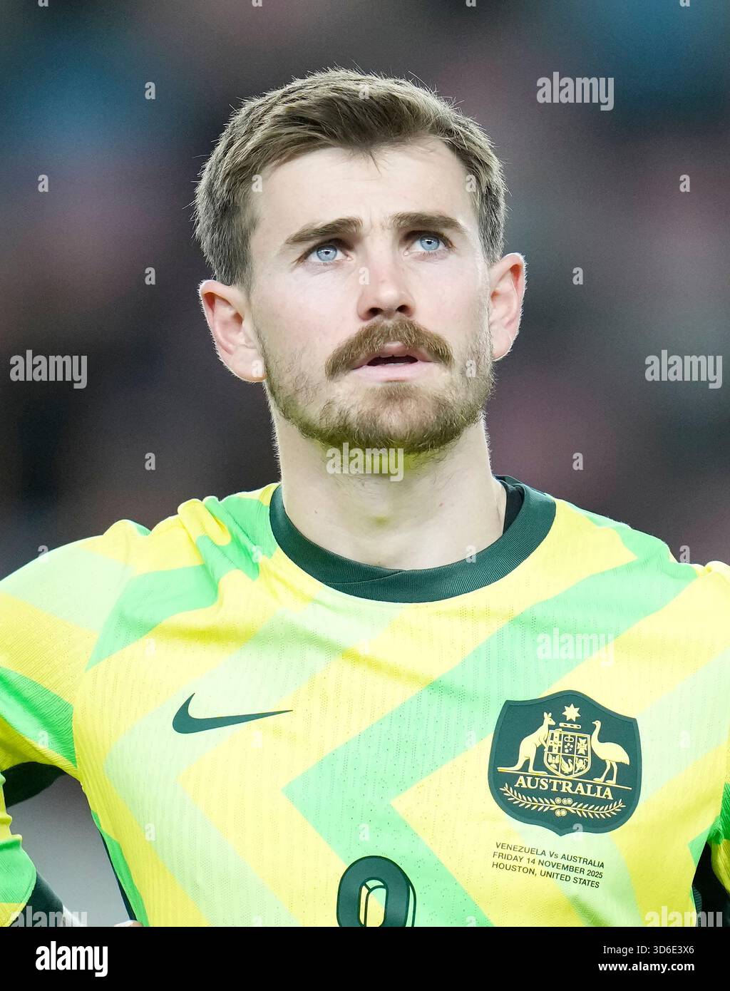Australia's Connor Metcalfe (8) before an international friendly soccer ...