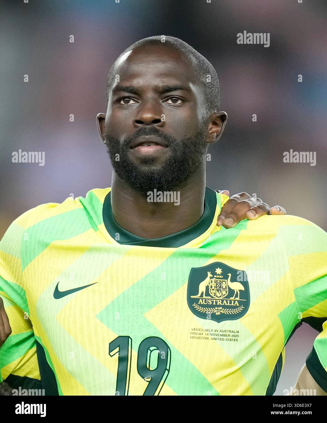 Australia's Jason Geria (19) before an international friendly soccer ...