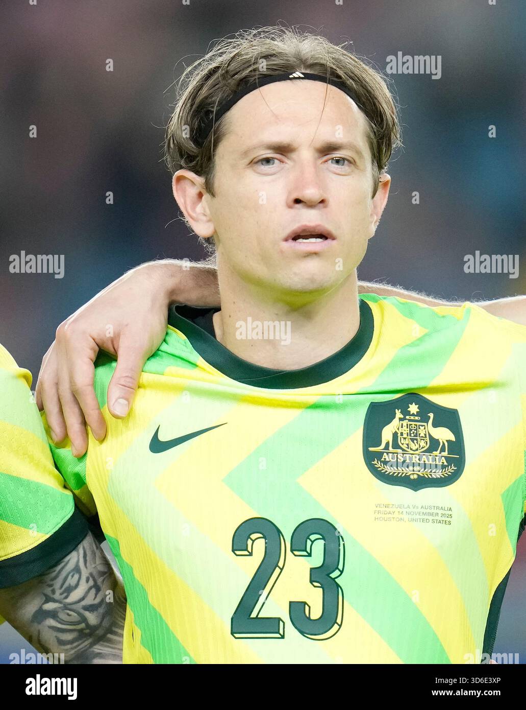 Australia's Craig Goodwin (23) before an international friendly soccer ...