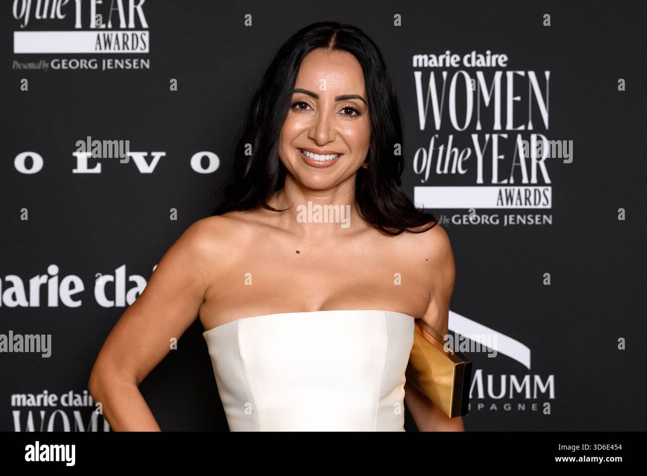 Antoinette Lattouf arrives at the Marie Claire Women of the Year Awards ...