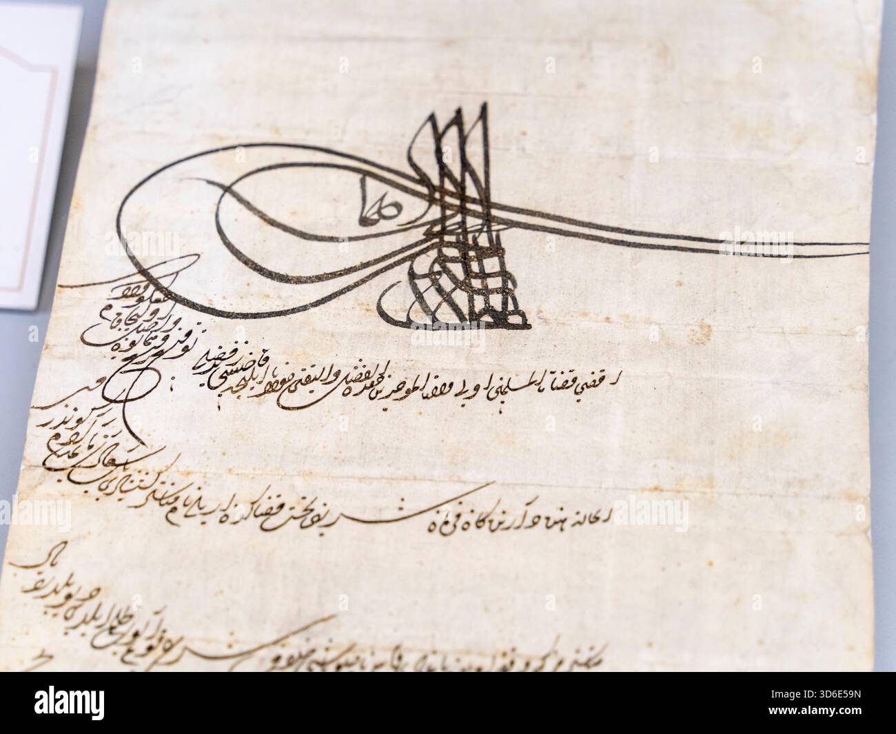 Ottoman Firman signed by Sultan Suleiman I in Constantinople, year 1540 ...