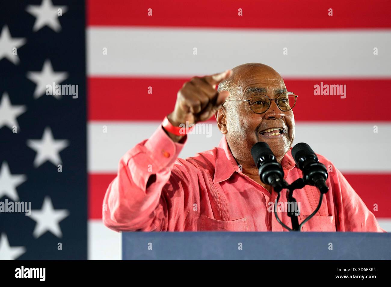 Harris County Commissioner Rodney Ellis speaks before California Gov ...