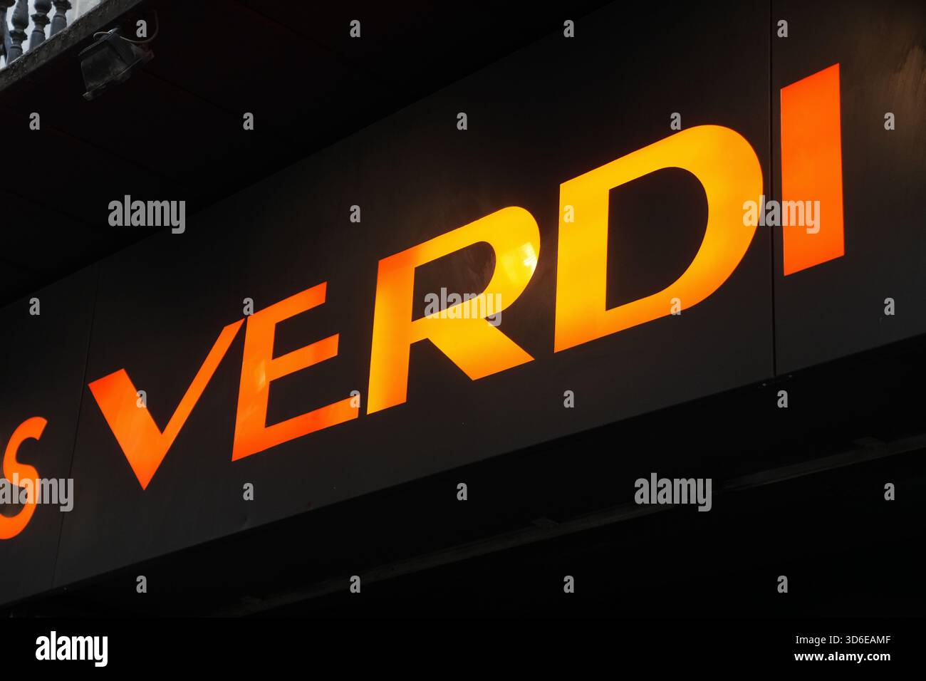 Facade of the Verdi Cinemas during the presentation of the events for ...