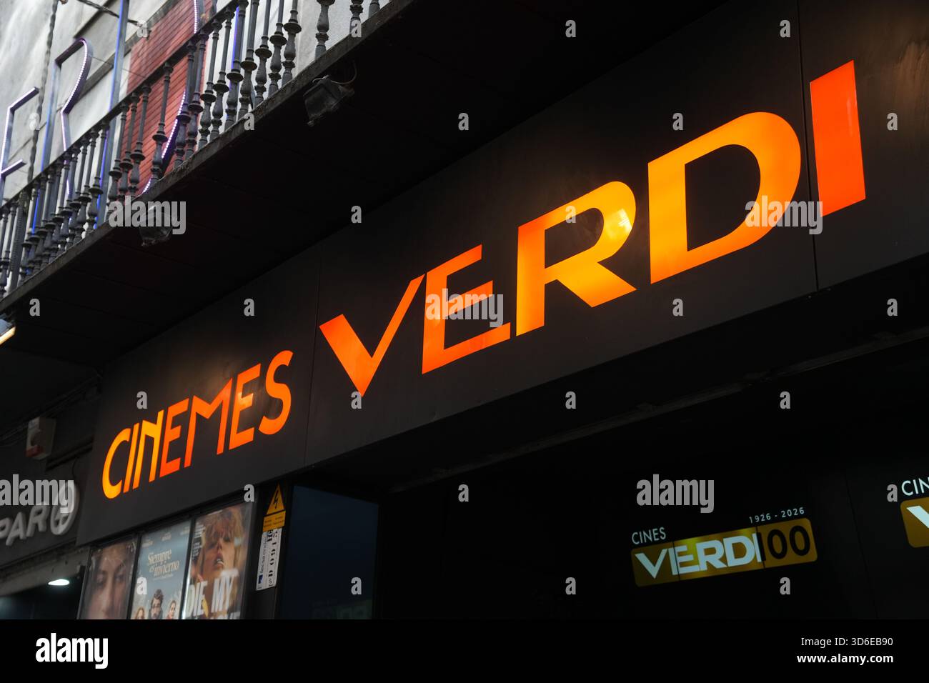 Facade of the Verdi Cinemas during the presentation of the events for ...
