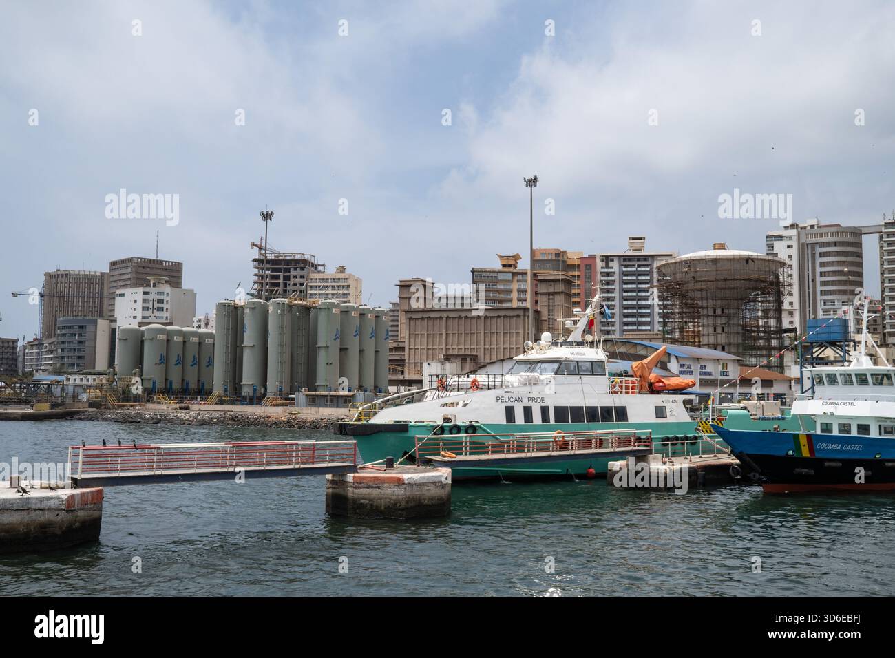Port of Dakar in Senegal, at the Cardinal Hyacinthe THIANDOUM ...