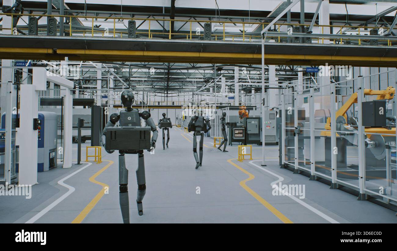 Humanoid robots working automation ai hi-res stock photography and ...