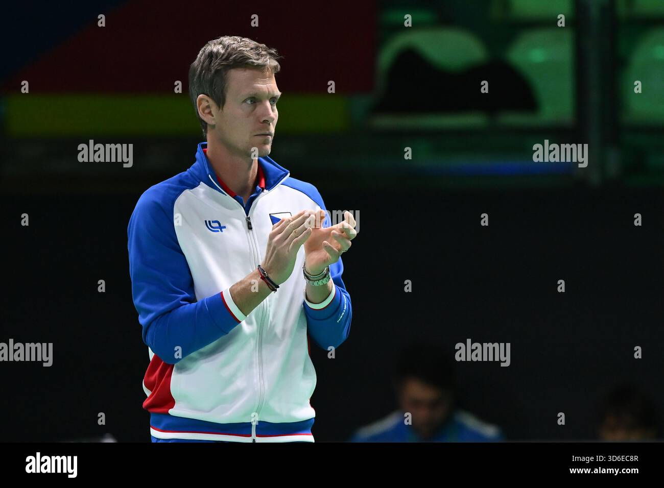 Tomas Berdych, captain of team Czechia during the Davis Cup Quarter ...