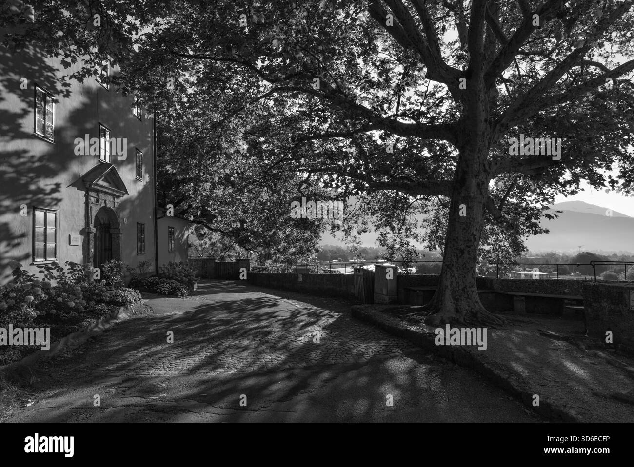 Monastery church benedictine abbey Black and White Stock Photos ...
