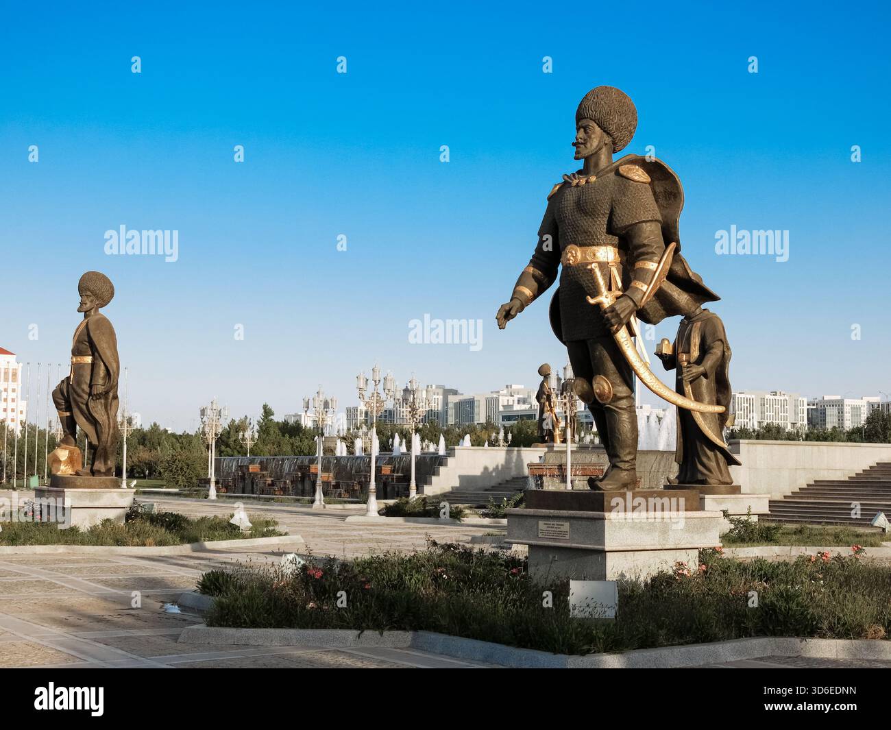 11 of July 2025 excursion to Independence Monument statues in Ashgabat ...