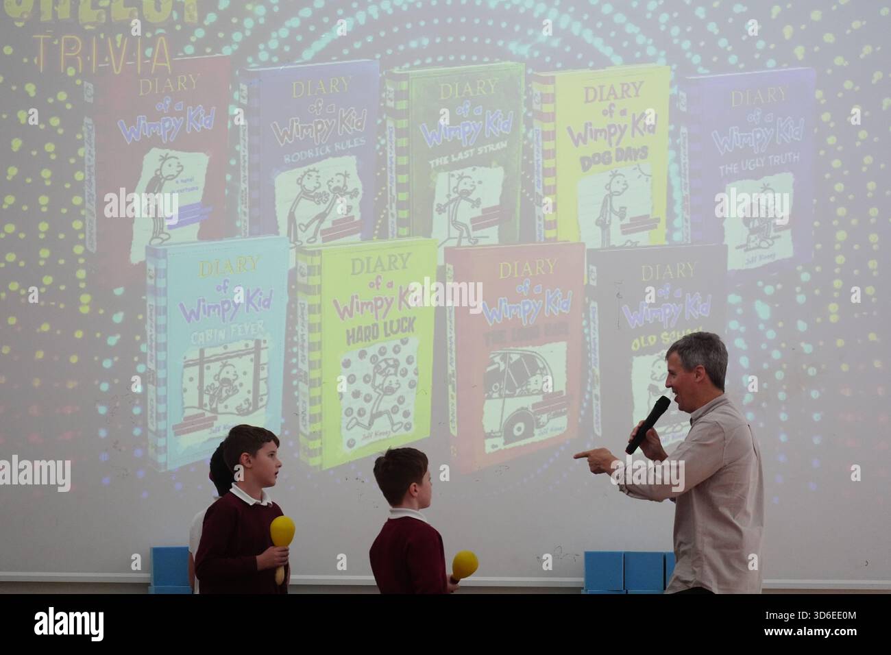 Jeff Kinney, the creator of the Diary of a Wimpy Kid book series ...
