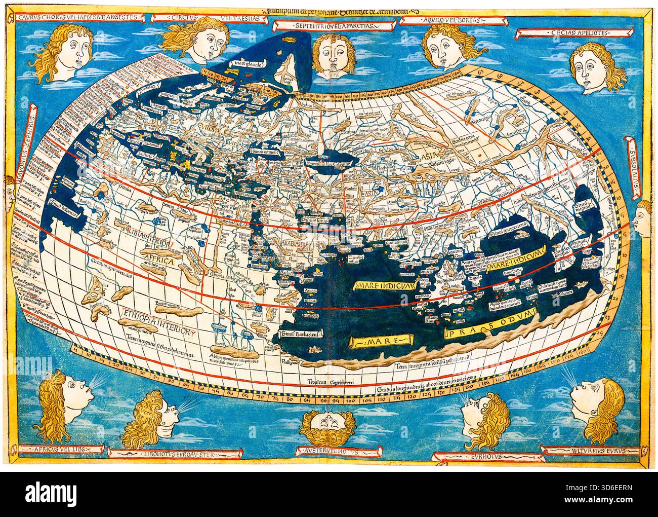 Ulm ptolemy map of the world hi-res stock photography and images - Alamy