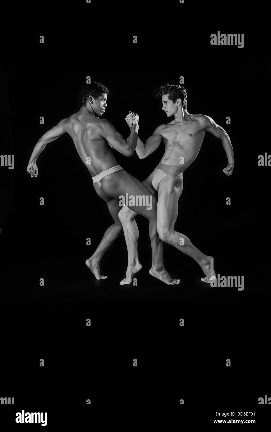 Two male dancers stage Black and White Stock Photos & Images - Alamy