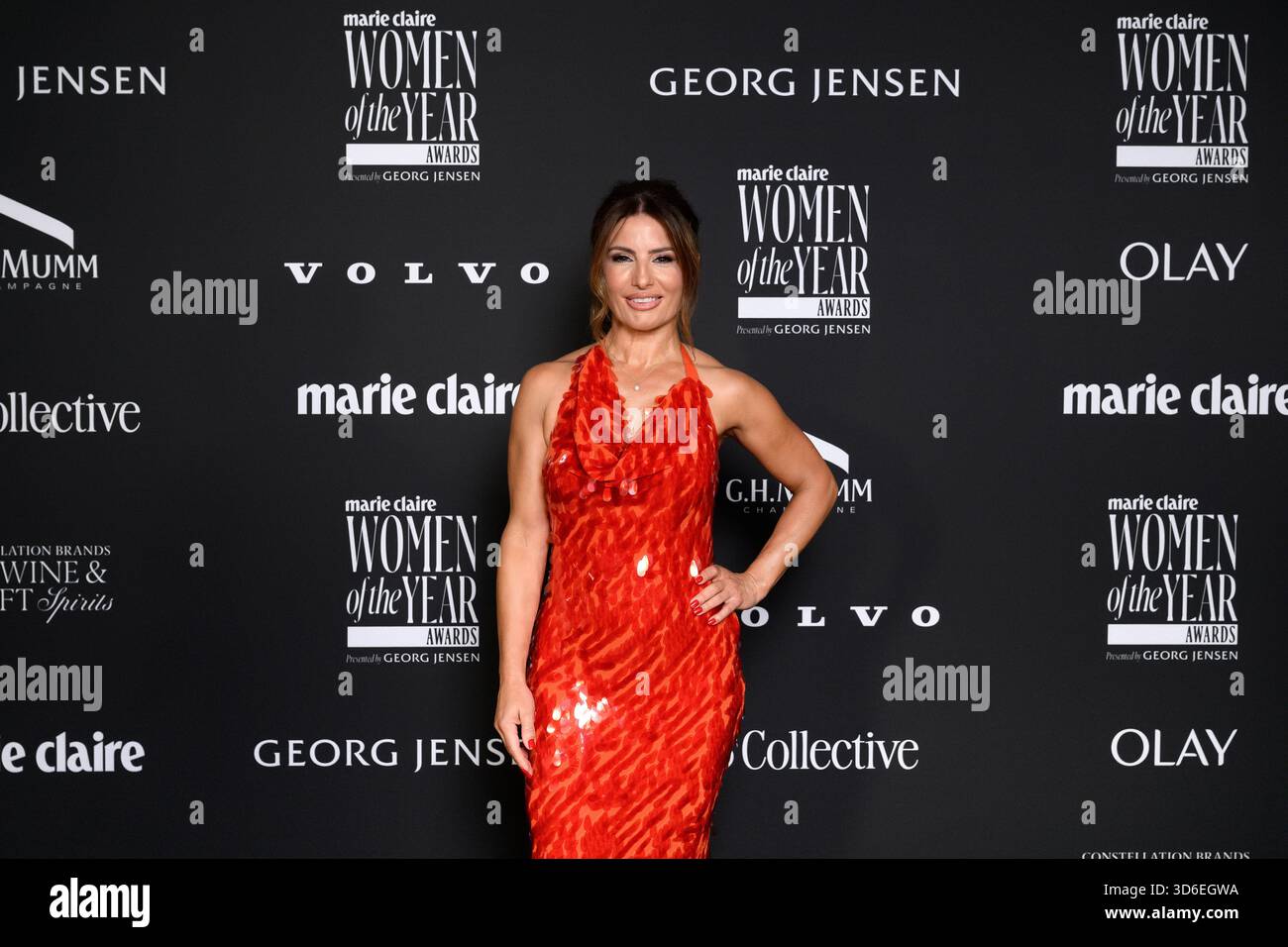 Ada Nicodemou arrives at the Marie Claire Women of the Year Awards at ...