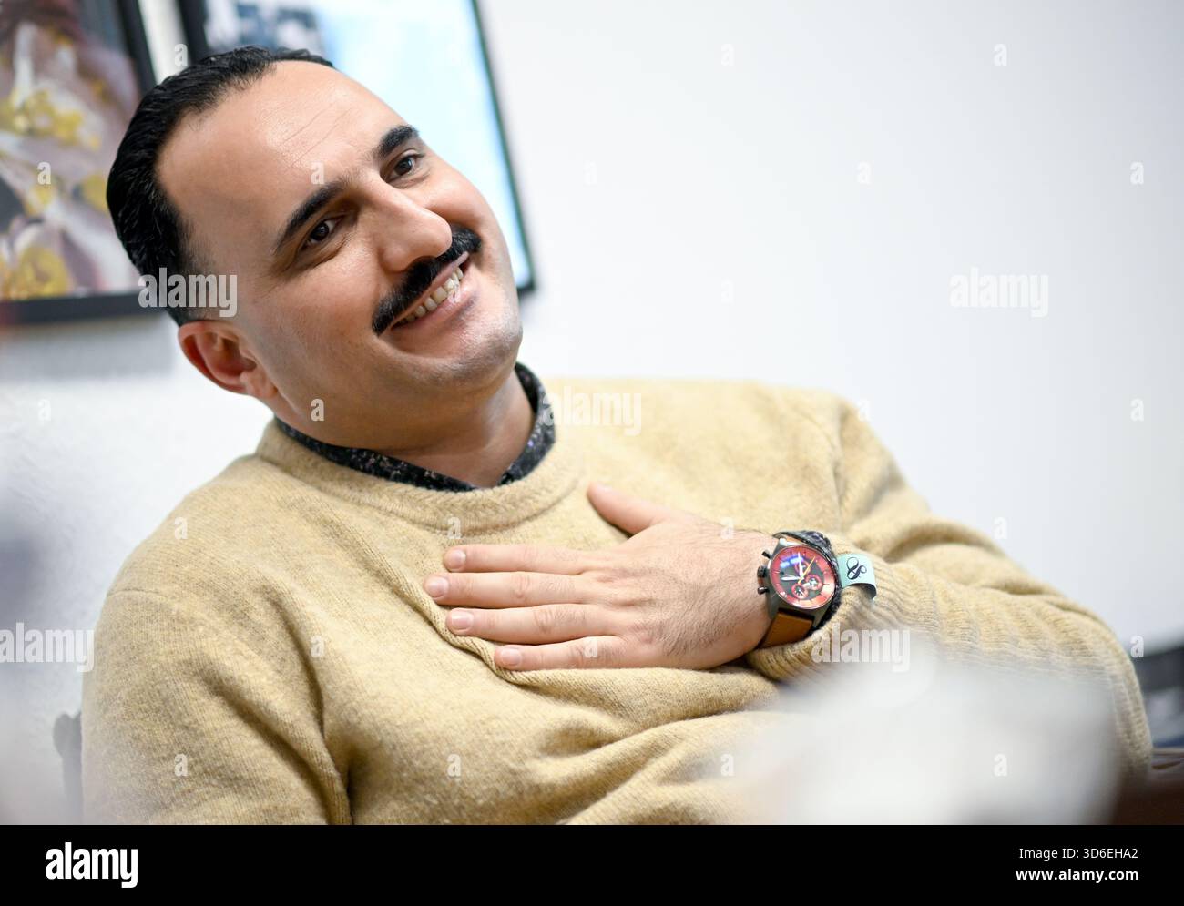 PRODUCTION - 18 November 2025, Berlin: Hudhaifa Al-Mashhadani, head of the German-Arab School in ...