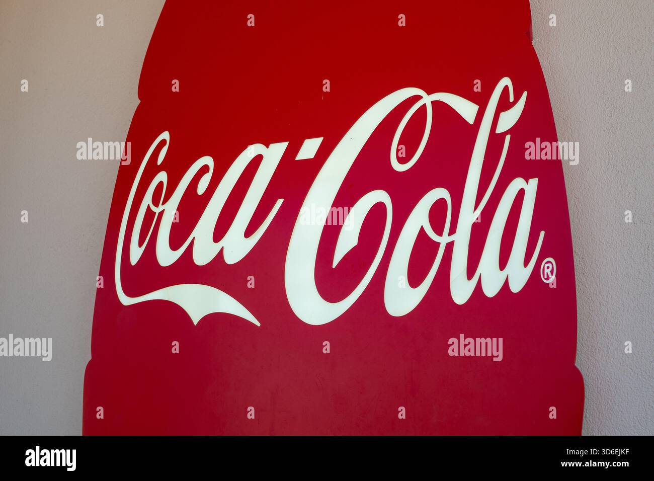 Close-up of signage for Coca Cola, Atlanta, Georgia, United States ...