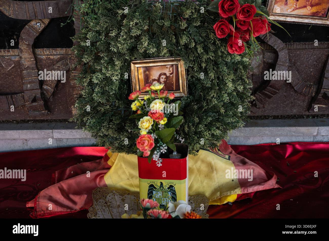 A picture of the Spanish dictator Francisco Franco with his family seen ...