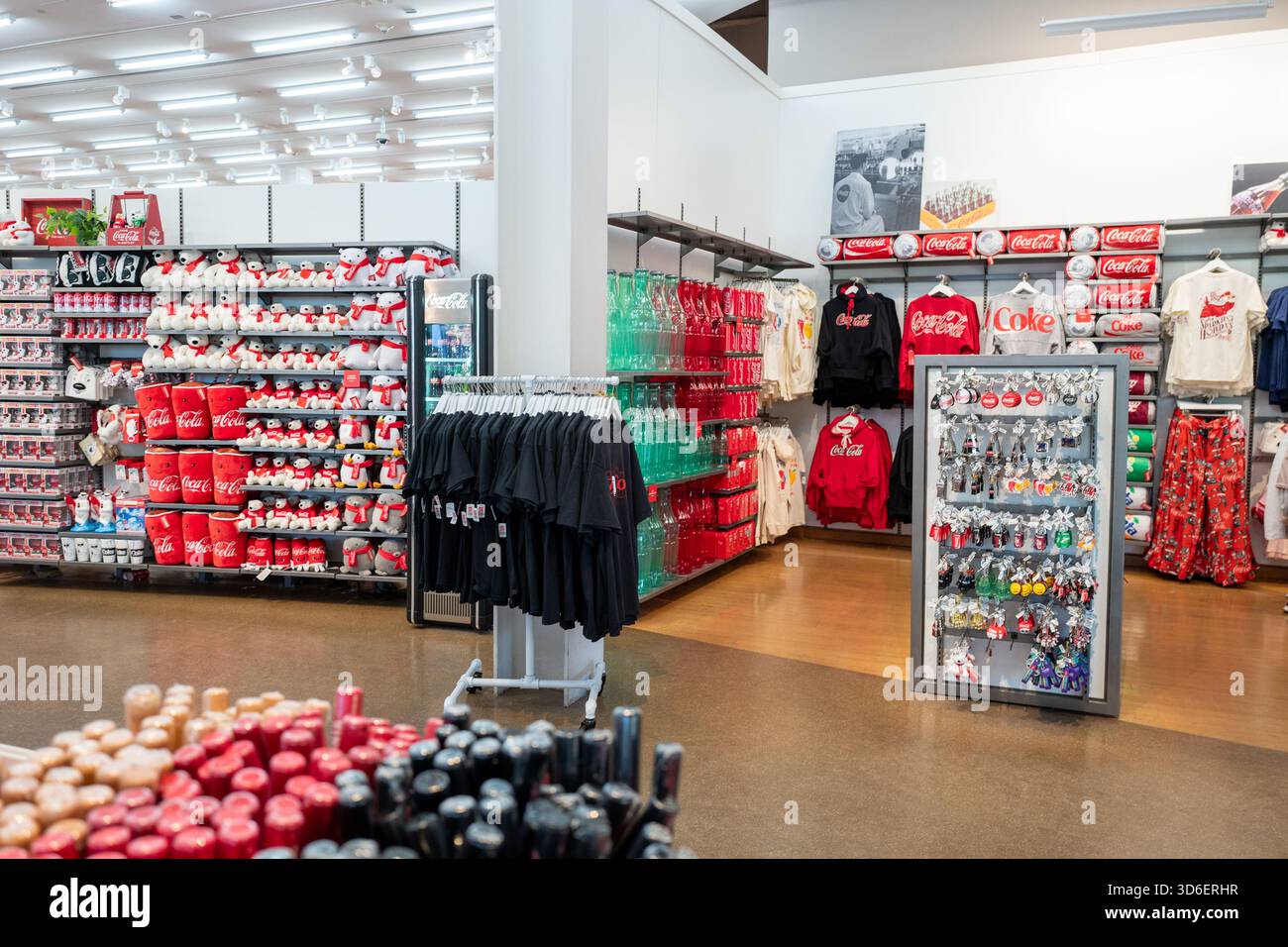 Gift shop with Coca Cola merchandise at the World of Coca Cola ...