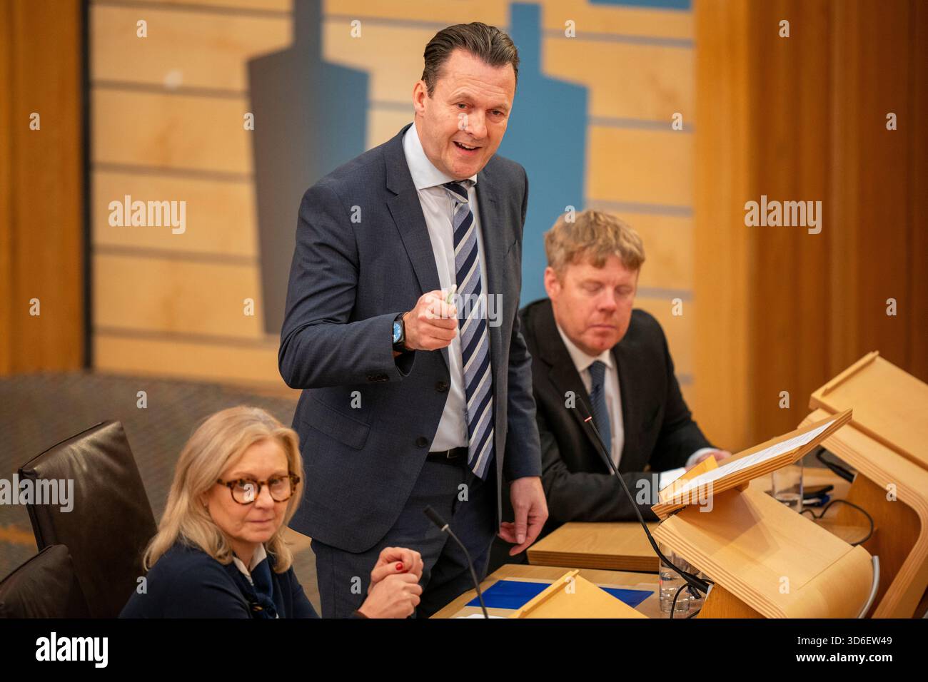 Scottish Conservative leader Russell Findlay during First Minister's ...