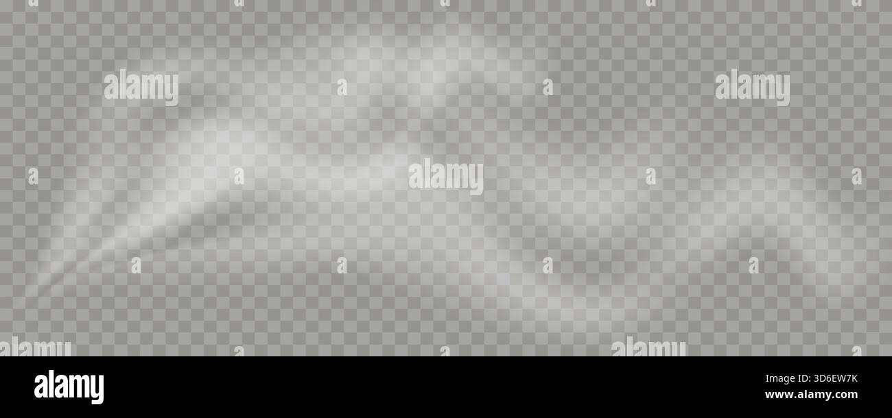 Realistic white smoke, mist, or fog special effect overlay with subtle ...