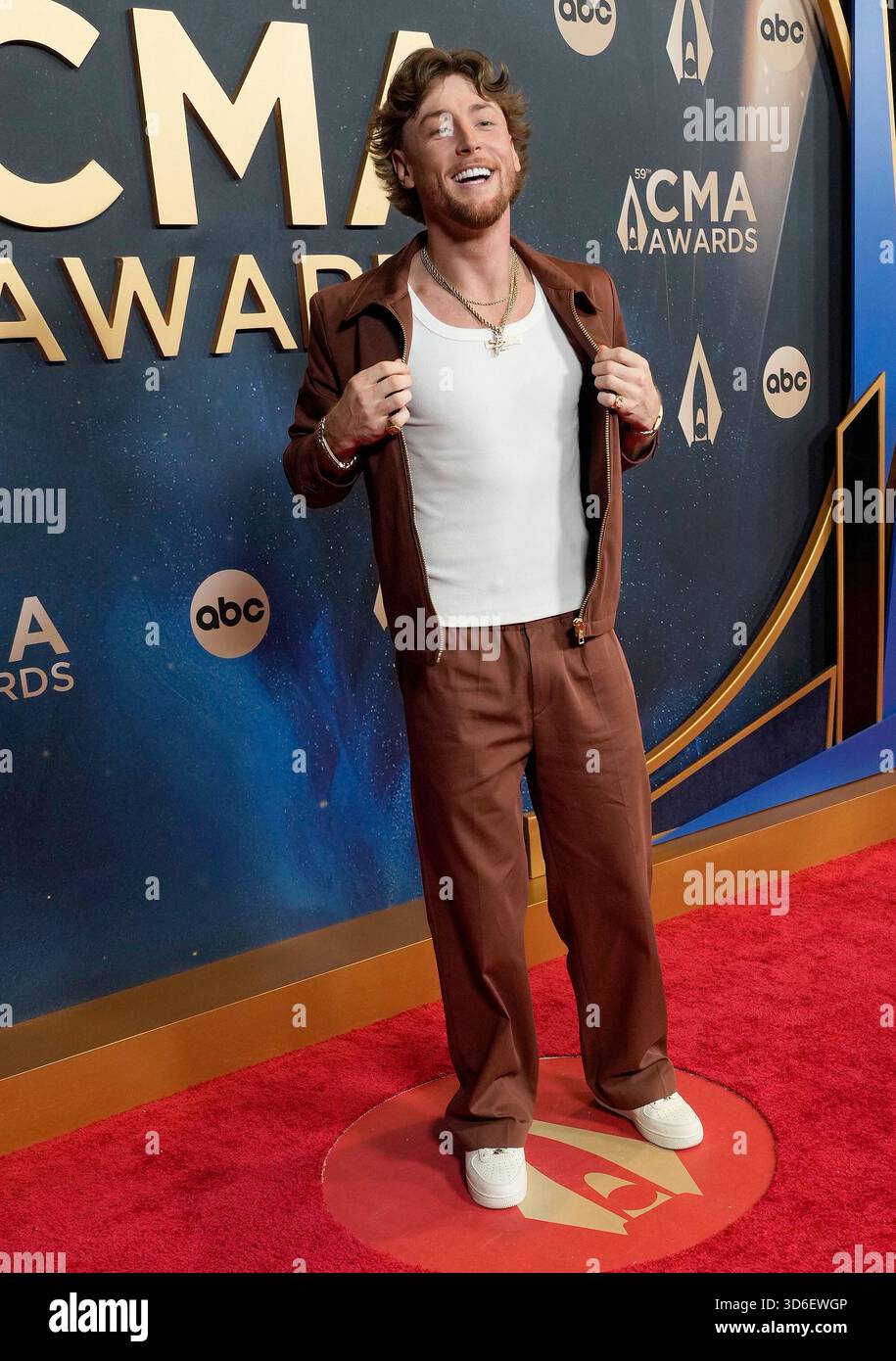 19 November 2025 - Nashville, Tennessee - Bailey Zimmerman. 59th CMA ...